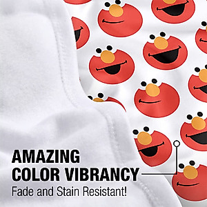 LOGOVISION Sesame Street Lightweight Baby Blanket, 30"X40", Simple Elmo Pattern Unisex for Infants Girls & Boys