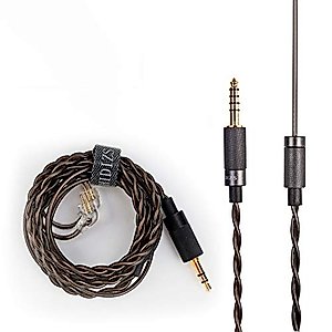HIDIZS BL4.4 Replacement Audio Upgrade Cable, Detachable Earphone Cable 4.4mm Plug Headphone Balanced Cord- 2 Pin 0.78mm IEM Cable for MS4 MS2 MS1 KZ ES4 ZSR ZST ZSR ED16 ZS10 Headphones (4.4mm)