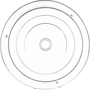 Carlisle FoodService Products 198907 Polycarbonate Plate Cover, 10-19/32" Diameter x 3" Height, Clear (Case of 12)