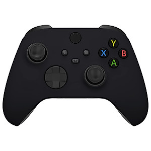 eXtremeRate FaceMag Magnetic Front Shell for Xbox Series X & S Controller, Black Replacement Parts Accessores Soft Touch Grip Cover Faceplate for Xbox Core Wireless Controller [Controller Excluded]