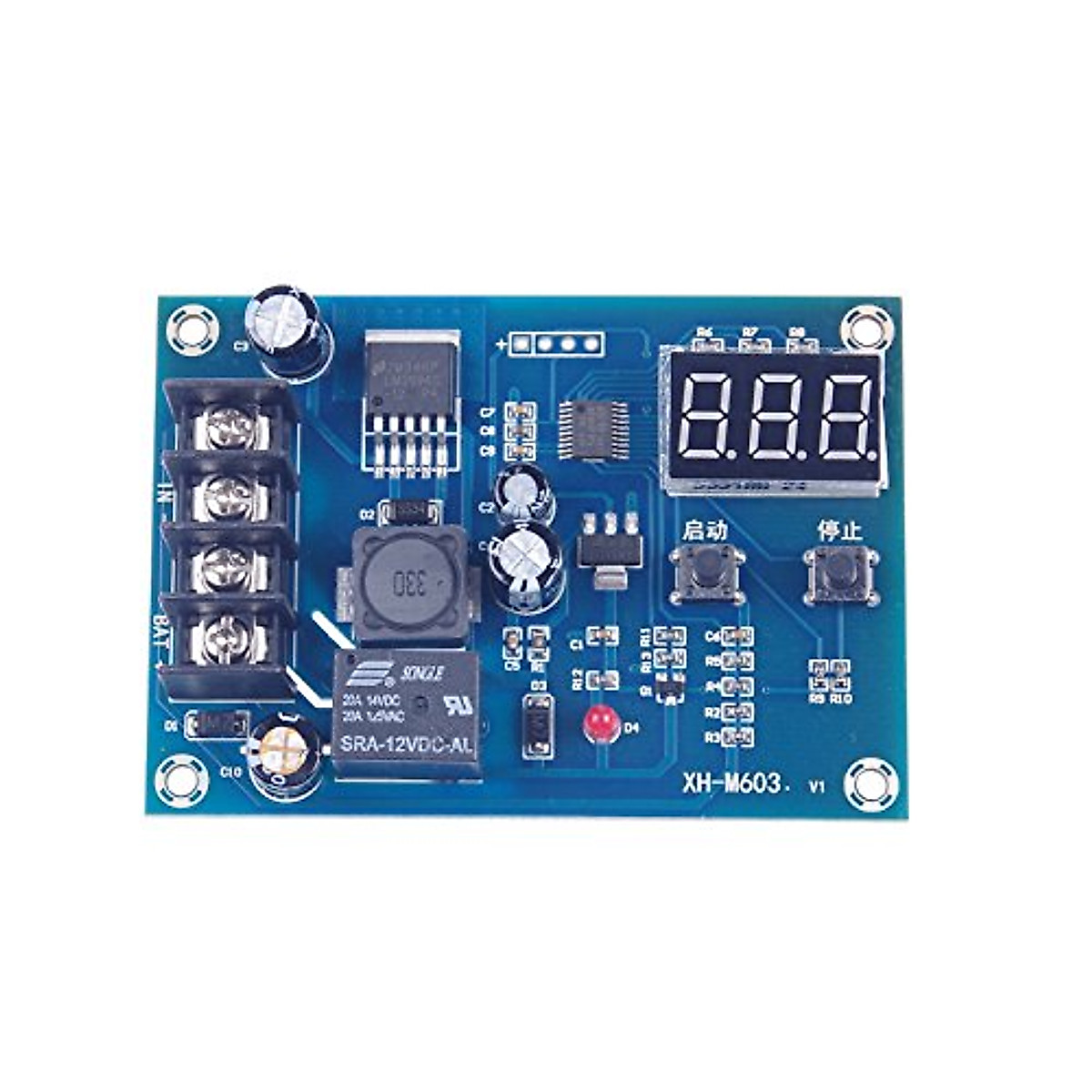 NOYITO 12V 24V Battery Charging Control Board (12-24V MAX30V) Battery Charge Control Switch Auto Power Off Safe and Energy Saving