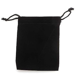 GYBest Best 50 Pack 3" X 4" Wholesale Promotion - Black Velvet Cloth Jewelry Pouches/Drawstring Bags