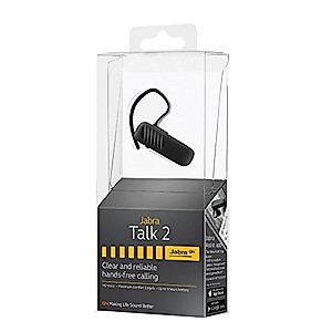 Jabra Talk 2 Bluetooth Headset with HD Voice Technology - 100-92330000-02, Black