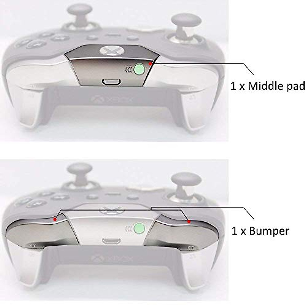 E-MODS GAMING® New LB RB Bumpers Triggers parts For Xbox One Elite Controller & with a 3.5mm jack Xbox one