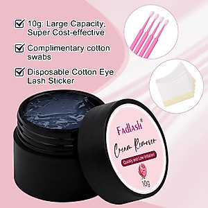 Eyelash Extension Remover 10g Lash Extension Remover Dissolves Powerful for Lash Extensions Lash Glue Remover Low Irritation for Sensitive Skin(Rose)