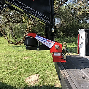 Shocker Gooseneck Air Hitch & Coupler for Gatormade Trailers, 3-15/16"RND AnglePin 2-5/16"Ball Coupler