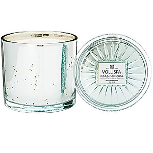 Voluspa Casa Pacifica Candle | Grande Maison 3 Wick Glass | 36 Oz. | 100 Hour Burn Time |Coconut Wax and Natural Wicks for a Cleaner Burn | Vegan