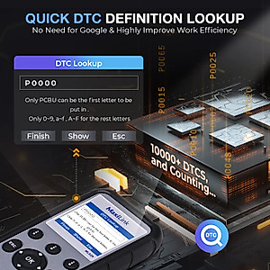 2024 Autel ML629 OBD2 Scanner ABS SRS Engine Transmission Diagnoses OBD II Full Functions Upgraded Version of AL519/AL619/ ML619 for DIYers Professionals