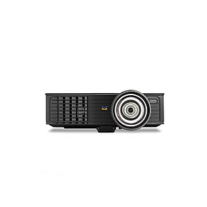 ViewSonic PJD6683WS WXGA 1280x800 DLP Projector, 3000 ANSI Lumens, 15,000:1 Contrast Ratio - Black