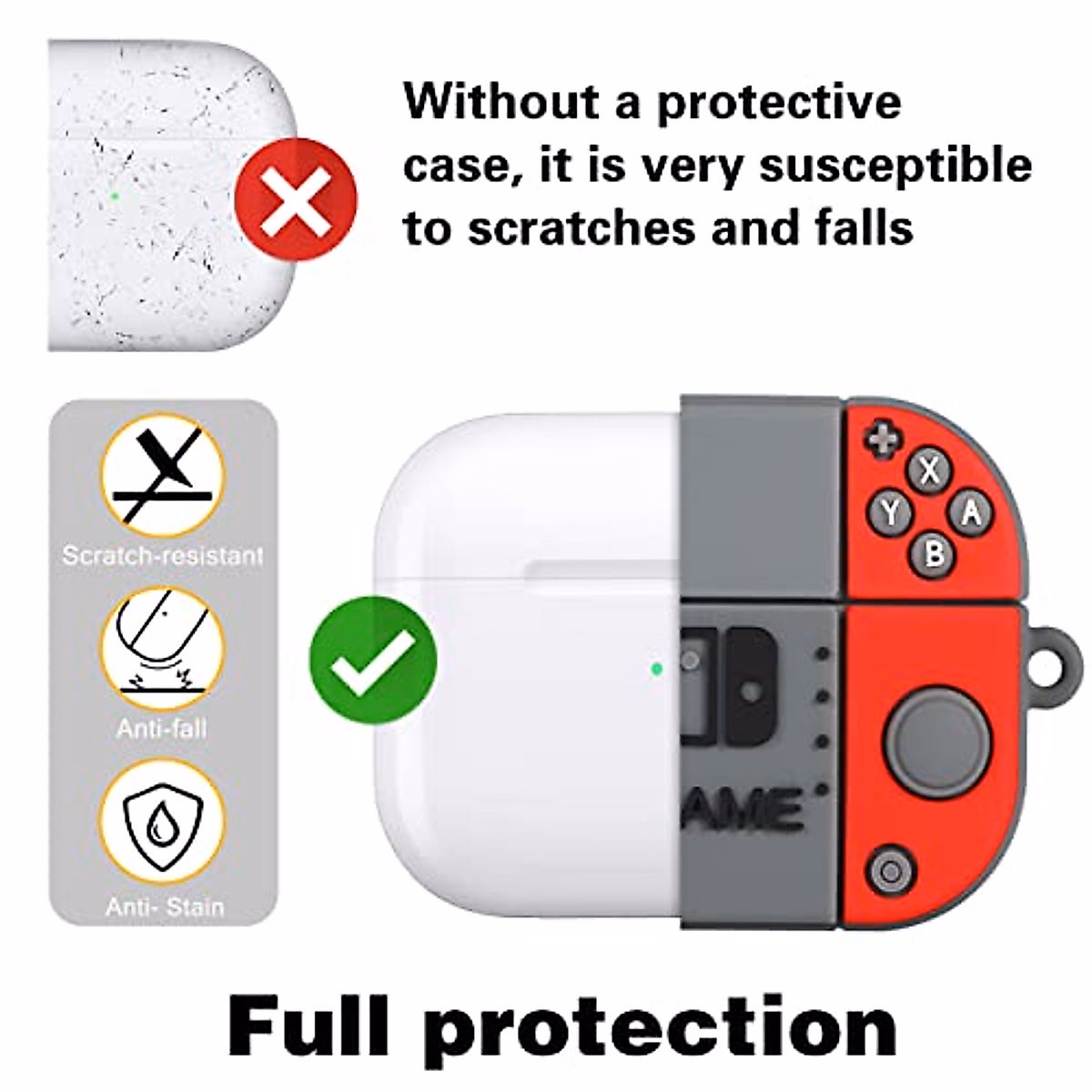 Mulafnxal for Airpod 3 3rd Generation Case Cute Cartoon 3D Kawaii Unique Silicone Air Pods Cover Funny Fashion Fun Cool Keychain Character Design Stylish Cases Men Girls Boys Teen for Airpods 3(2021)