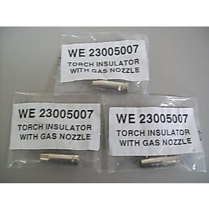 Lot of (3) Clarke Welder Torch Insulator w/ Gas Nozzle WE23005007 Welder Parts