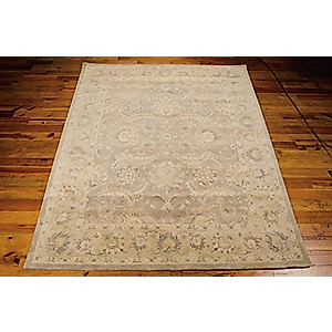 Nourison Jaipur Taupe Rectangle Area Rug, 5-Feet 6-Inches by 8-Feet 6-Inches (5'6" x 8'6")