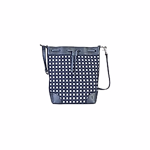 Frye Melissa Denim Drawstring Hobo, Navy