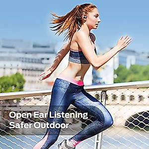 Monster Aria Free Open Ear Headphones Wireless Bluetooth, Air Conduction Headphone, Sports Headphones with ENC Clear Talk, 8H Playtime, Lightweight Headset for Running, Cycling, Hiking, Driving