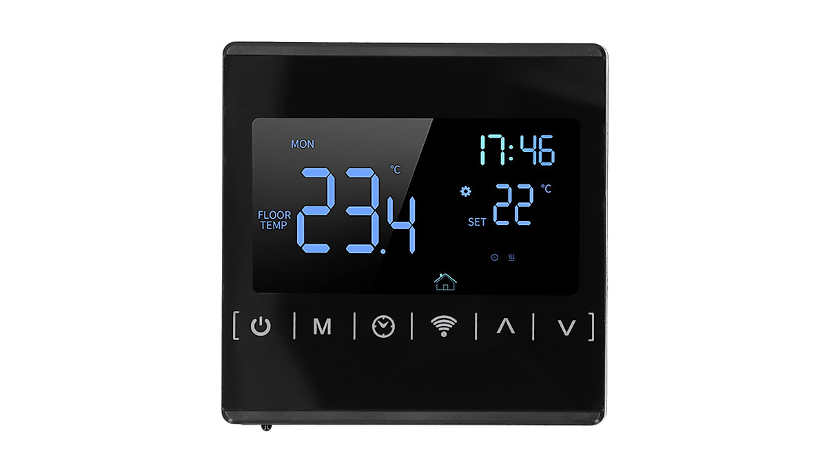 Floor Heating Controller with Touch Screen - Programmable WiFi Thermostat