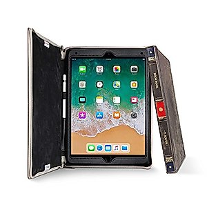 Twelve South BookBook for iPad Air/Pro 10.5" | Hardback Leather case, Pencil Storage and Easel for iPad Pro/Air + Apple Pencil
