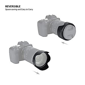 Lens Hood for Canon RF 24-240mm F4-6.3 IS USM on EOS R6 R5 RP R Camera, Reversible Lens Shade Replace Canon EW-78F Hood
