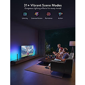 Govee Envisual TV Backlight T2 with Dual Cameras Bundle with Govee RGBIC TV Light Bars