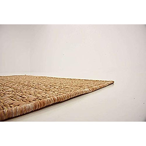 Unique Loom Outdoor Modern Collection Area Rug - Links (2' 2" x 6' 1" Runner, Light Brown/ Brown)