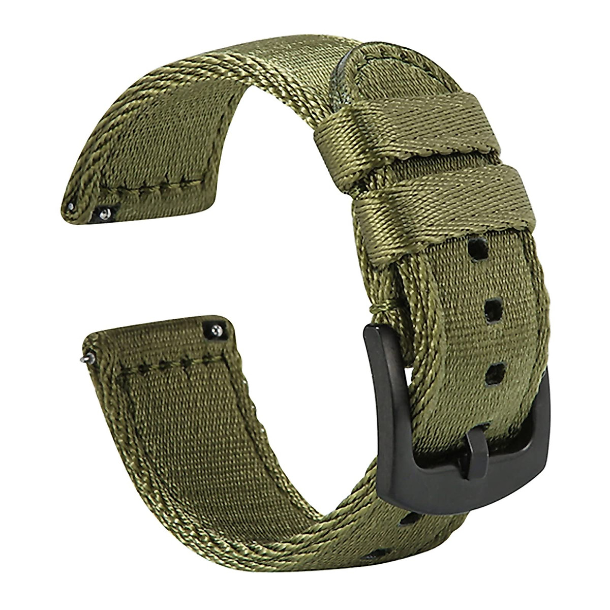 WOUKUP Military Quick Release Nylon Watch Bands Premium Seat Belt Material Watch Strap 18mm 20mm 22mm Watchband for Men and Women