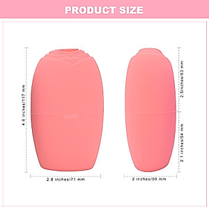 WETANG Ice Face Roller, Brighten Skin, Reusable Ice Mold for Face, Ice for Face to Tighten Skin, Silicone Ice Holder for Face, Icing Skincare Gift for Women (Pink)