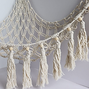 Stuffed Animal Toy Hammock, Stuffed Animal Net, Handmade Large Size Macrame Toy Hammock, Wall Hanging Mesh Toy Hammock, Stuff Animal Toy Organizer Storage Net for Kids Bedroom Nursery Play Room