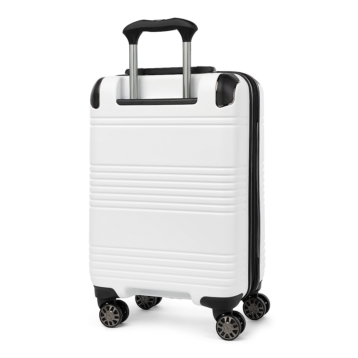 Travelpro Roundtrip Hardside Expandable Luggage, TSA Lock, 8 Spinner Wheels, Hard Shell Polycarbonate Suitcase, White, 2-Piece Set (21/25)