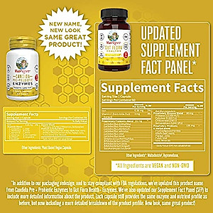 Gut Flora Health+ Enzymes by MaryRuth's | Up to 2 Month Supply | Prebiotic Probiotic Digestive Enzyme Blend for Healthy Gut Biome & Digestive Support | Immune Function & Gastrointestinal Health