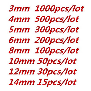 NHBT YU 3-14mm Silver Color Acrylic Imitation Pearls Beads Spacer Ball Loose Beads for Jewelry Making DIY Necklace Bracelet T725 (Color : 5mm 300pcs)