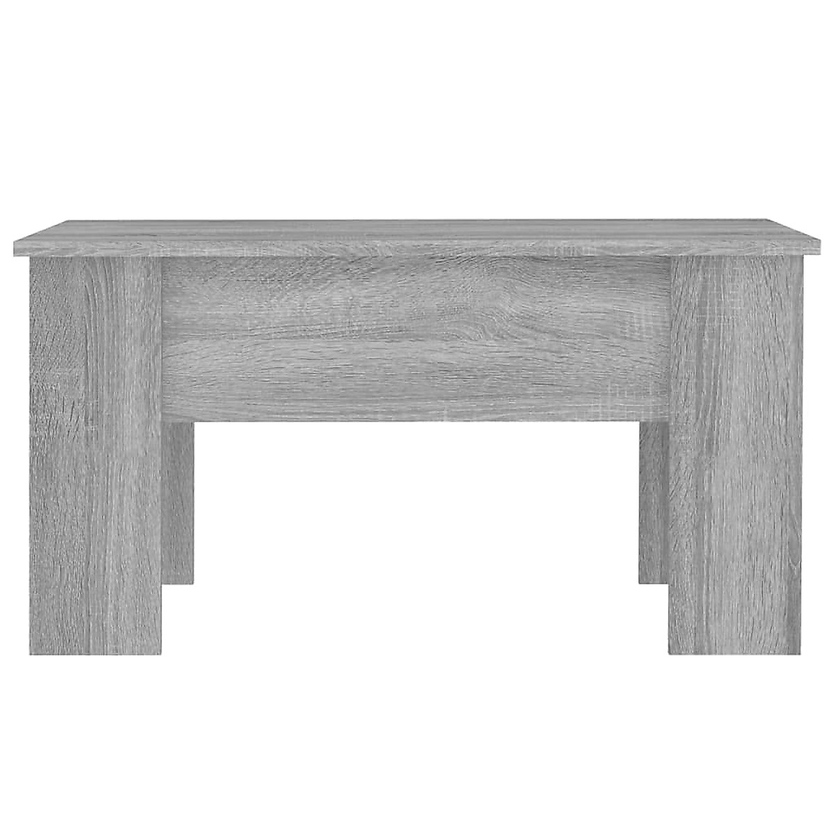 QJBSAVVA Coffee Table Gray Sonoma 31.1"x19.3"x16.1" Engineered Wood,Nightstand Industrial Tables Side Tables Sofa Table Suitable for Meeting Rooms, Reception Rooms, Offices