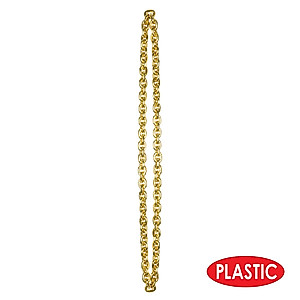 Chain Beads (gold) Party Accessory (1 count) (1/Card)