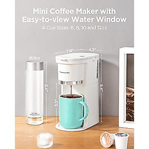 Famiworths Single Pod Coffee Brewer (Pure White)