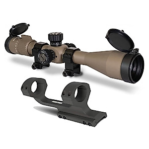 Monstrum G3 6-36x56 FFP Rifle Scope | Flat Dark Earth | Monstrum Extended Length Offset Scope Mount | 20 MOA | Bundle