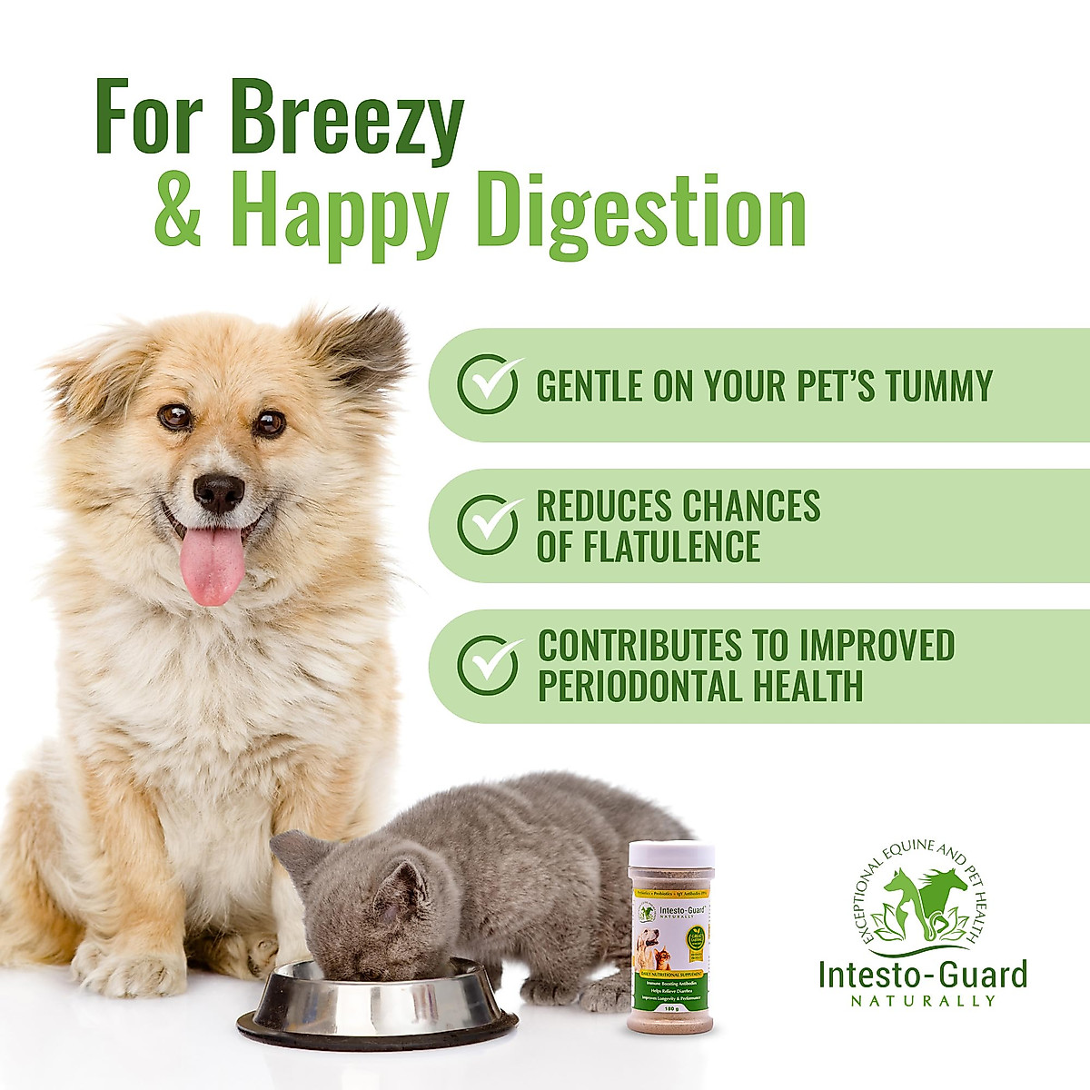 Powder Probiotics 90 Scoops​ for Dogs & Cats Bowel Digestive Immune Support Supports Gut Flora Nutrition Immunity 180G Bottle - 90 Scoops​ (Powder)