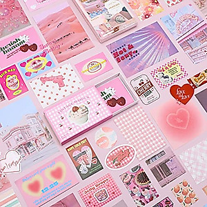 720 Sheets Scrapbook Paper & Stickers Pink Aesthetic Scrapbook Kit Journaling Scrapbooking Supplies Washi Scrapbook Sticker Paper Kawaii Craft Paper Note Paper Cute Heart Stickers for Kids Teen Girls