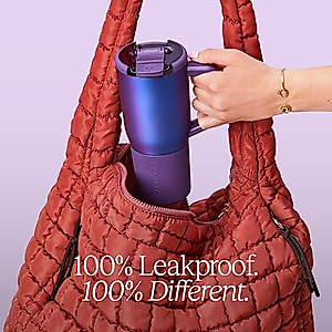 BrüMate Müv - 25oz 100% Leak Proof Insulated Coffee Mug with Handle & Lid - Stainless Steel Coffee Travel Mug - Double Walled Coffee Cup (Matte Black)