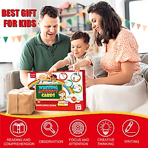 Uranus&No.1 Preschool Learning Activities Handwriting Practice Book for Kids, Toddlers Educational Montessori Toys Learn to Write Tracing Number Letters Workbook for 3 4 5 6 Years Old Kindergarte