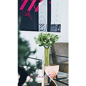 AUSBENDER Tall Fall Branches Wedding Picks Faux Stems White Artificial Flowers 24.4"(WildHydrangeaSpray) Floral Arrangement Rustic Decoration Crafts Home Decor Holiday Wedding Parties Primitive 6pcs