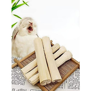 Sweet Bamboo Chew Sticks for Rabbits, Bunny Molar Treats Snack for Small Animals Hamster Chinchilla Guinea Pigs Rabbit Squirrel Natural Teeth Grinding Toys (500g/1.1lb)