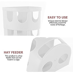 Rabbit Hay Feeder Plastic Containers Plastic Containers Rabbits Hay Rack, Grass Rack Guinea Pig hay Rack Hanging Hay Holder Pet Feeder Pet Feeder Hay Feeder Rabbit