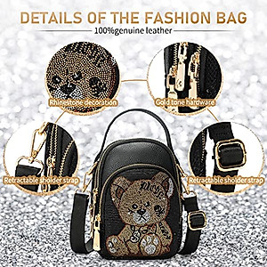 Genuine Leather Small Crossbody Bags for Women Stylish Ladies Shoulder Bag Cell Phone Purse Handbags