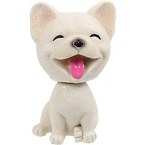Taotenish French Bulldog Bobblehead Toy, Resin Dog Ornament - Home Office Decoration, 9x5x5.5cm
