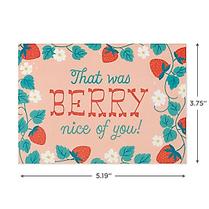 Hallmark Thank You Notes, Food Puns (36 Blank Cards with Envelopes) Donut, Latte, Brunch