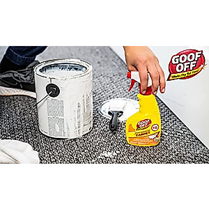 Goof Off FG910 Paint Remover Carpet Cleaner Solution –, 12 oz. Spray