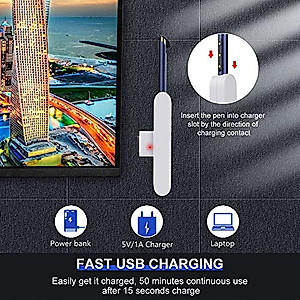 MoKo Stylus Pen for Surface, [15 Seconds Fast Charge] Stylus Pen with 1024 Levels Pressure Compatible with Surface Go3/Go 2/Go, Surface Pro 9/X/7/6/5/4/3, Surface Laptop 3/2/1, Surface Book 2/1