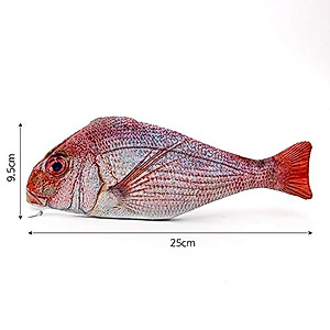 Creative Pencil Case Fish Shaped Pen Bag Durable Compact Zipper Pouch Student Stationery TPPY88654