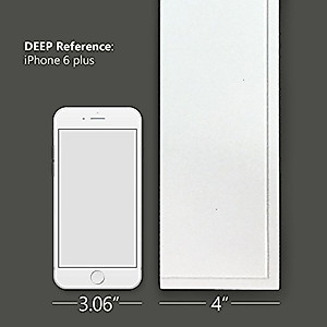 AHDECOR White Floating Shelves Wall Mounted Display Storage Shelves, Wall Shelf for Home and Office Decor, 4" Deep, Set of 2