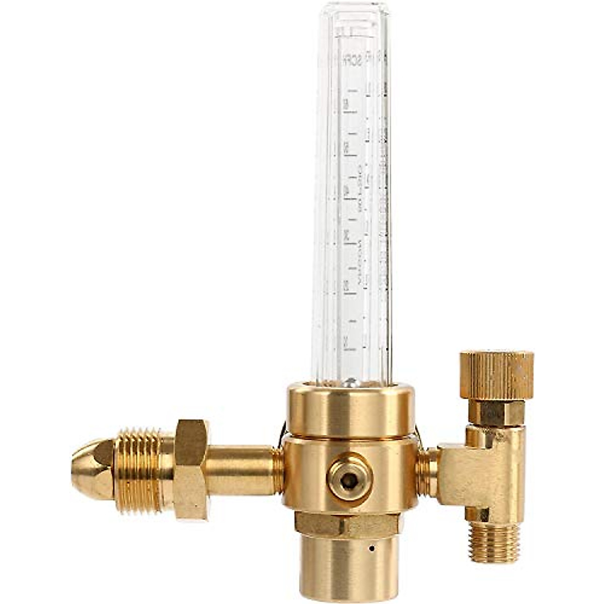 Welding Argon CO2 Gas Regulator 0-60CFH, 0-3500PSI Mig Tig Flowmeter Female 9/16" 18RH CGA-580 Inlet Gas Welder Regulator Gauge