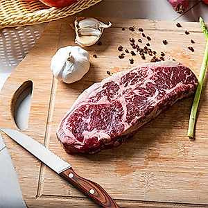 JXWING Professional 8-Piece German High Carbon Stainless Steel Steak Knife Set, Premium Full Tang Steak Knives with Pakkawood Handle