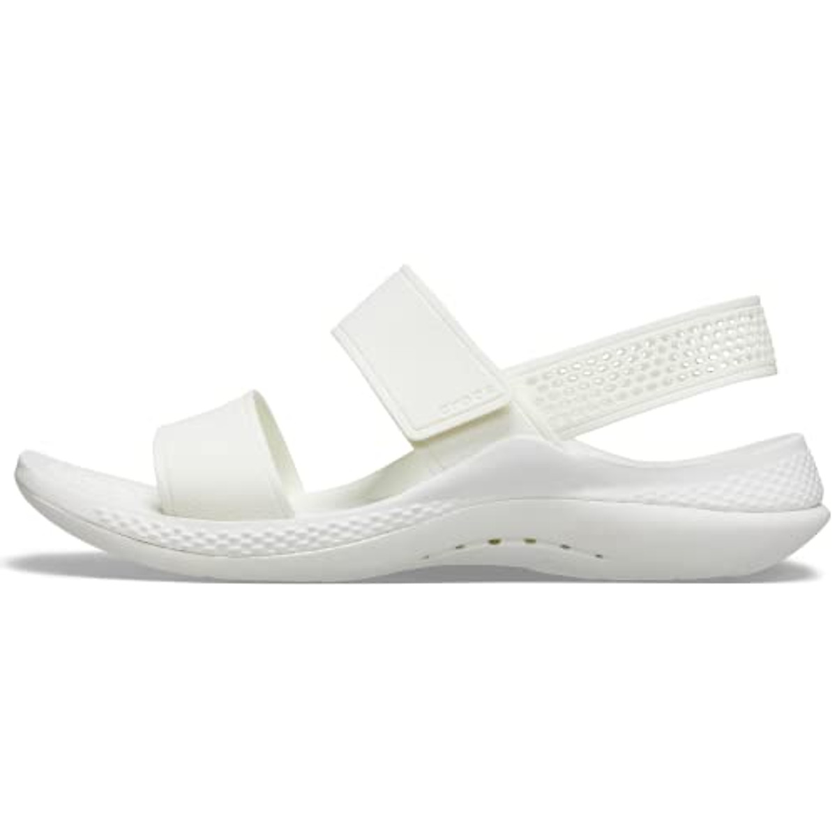Crocs LiteRide 360 Sandals for Women, Almost White, 6